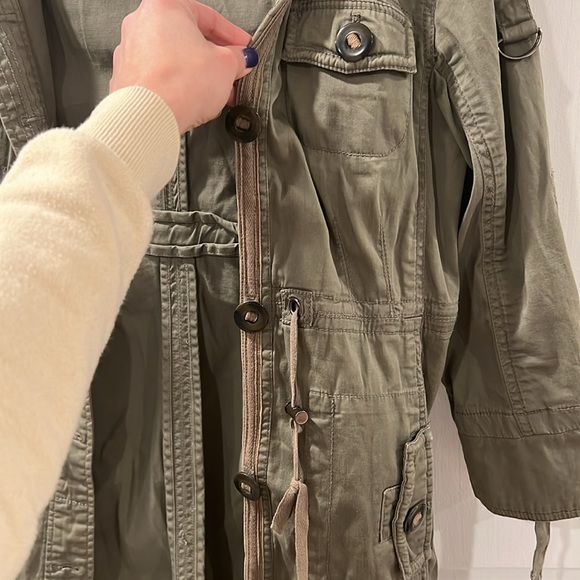 American Rag | Jackets & Coats | 1 American Rag Army Green Long Jacket ...